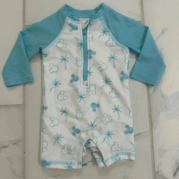 Disney | Swim | Disney Baby Boy Rash Guard Swimsuit Mickey Mouse Size ...